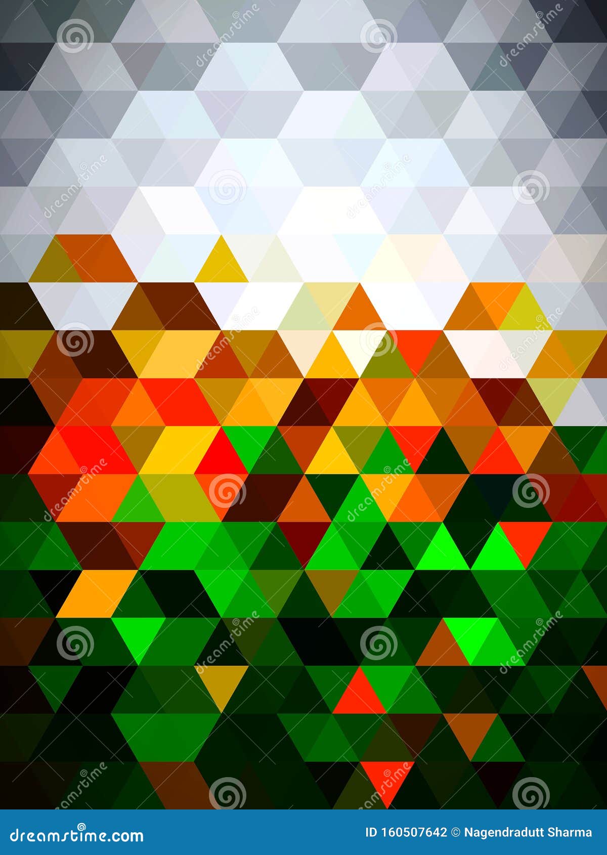 An Unimaginable Geometric Pattern of Unique Triangles, Rectangles Stock ...
