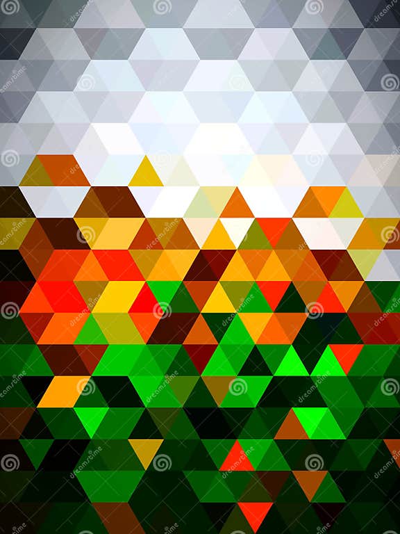 An Unimaginable Geometric Pattern of Unique Triangles, Rectangles Stock ...