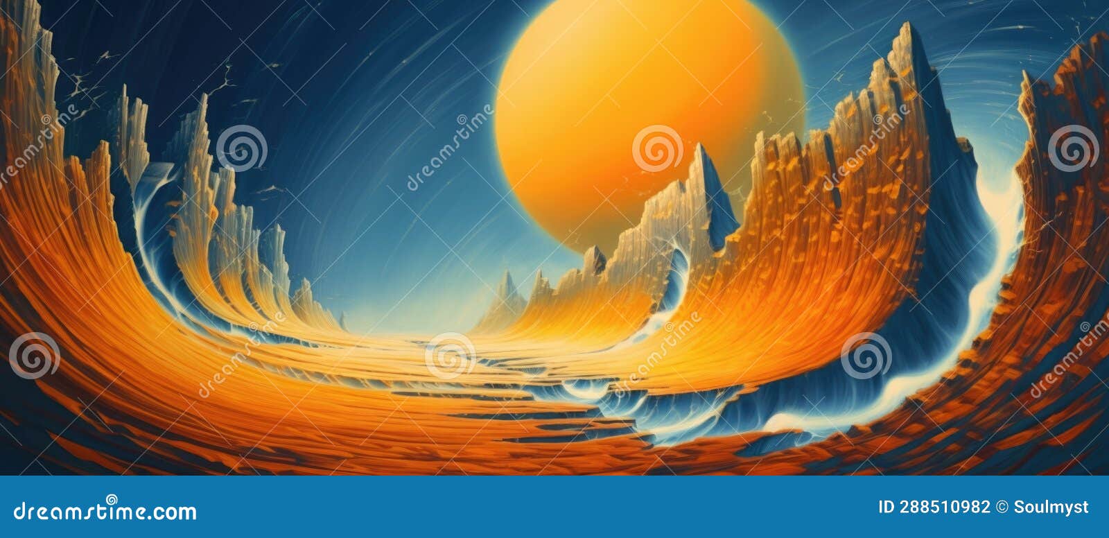 Unimaginable Landscape of Cliffs and Enormous Mountains on a Unexplored ...