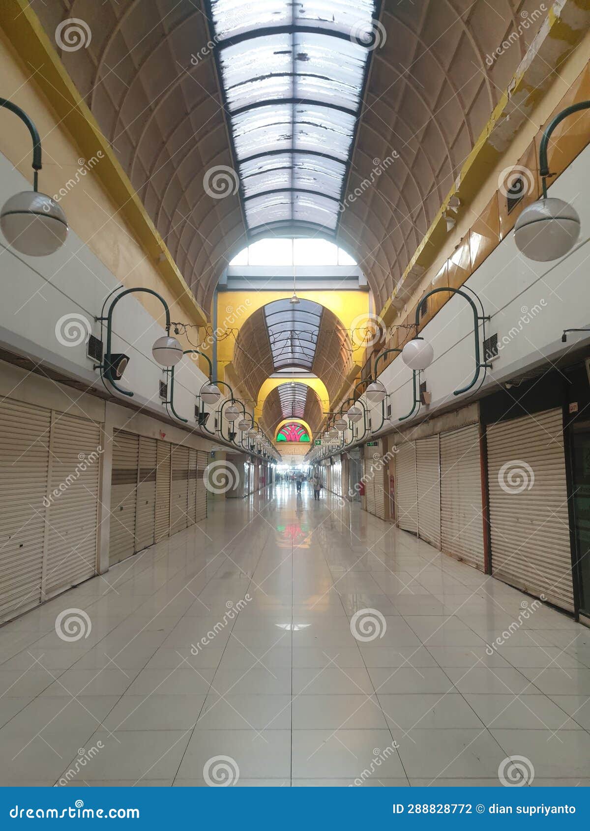 Uninhabited Shops in Underground Tunnels Stock Photo - Image of ...