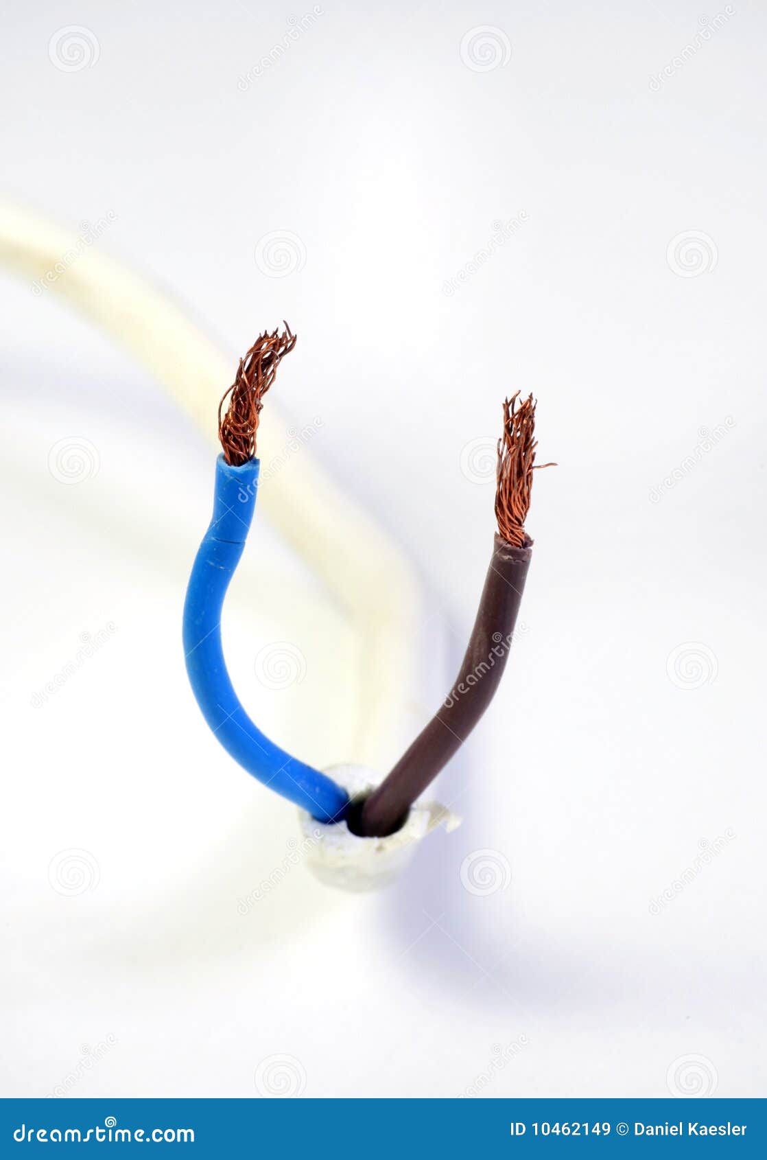 Uninsulated wires stock image. Image of electricity, isolated - 10462149
