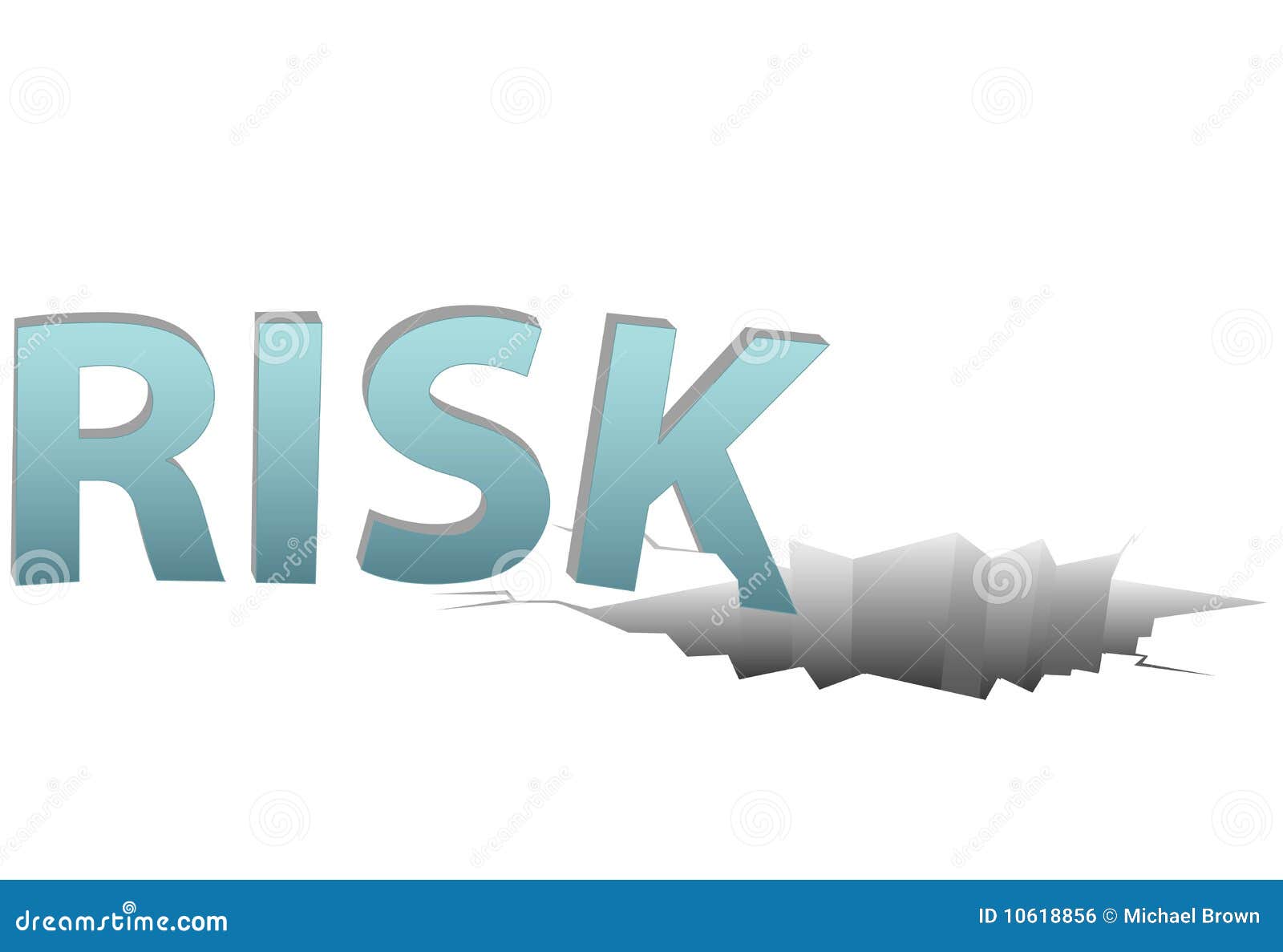 Uninsured RISK Falls in Dangerous Financial Hole Stock Vector ...