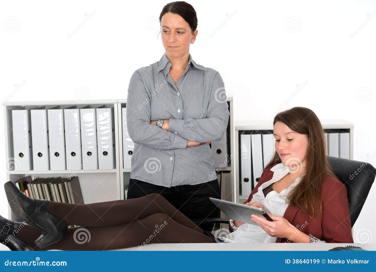 Uninterested Young Assistant Stock Image - Image of lazy, engrossed ...