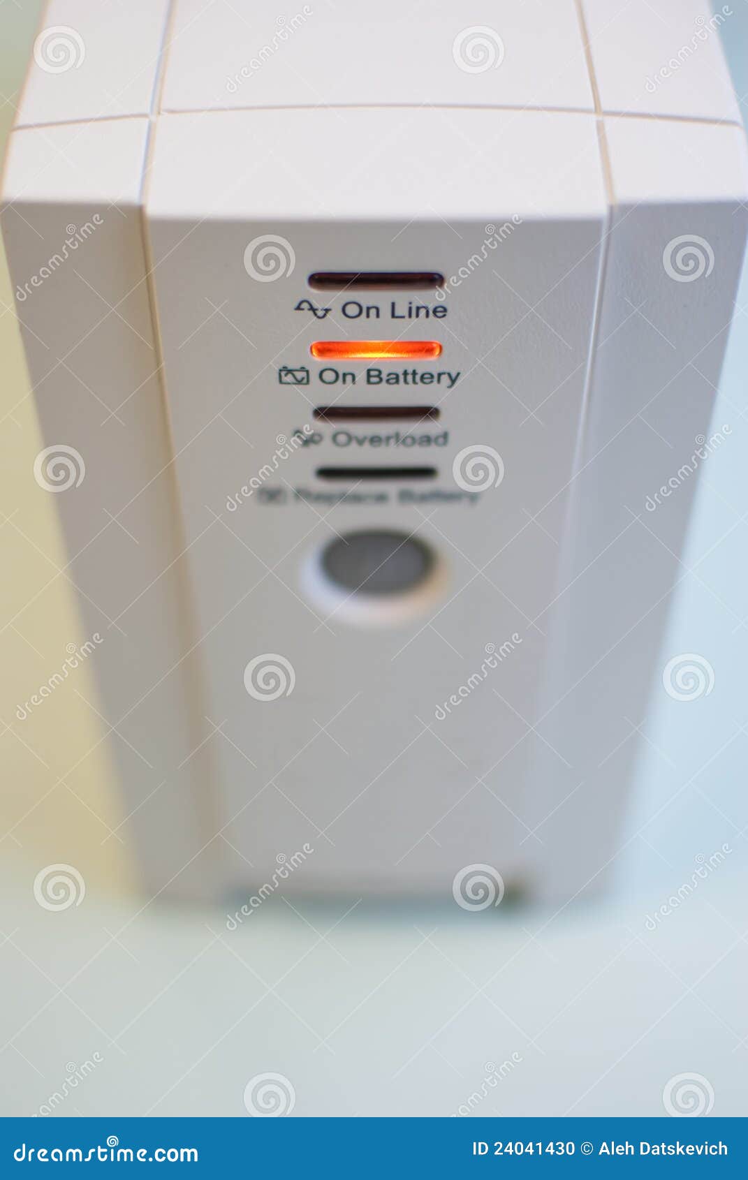 Uninterruptible Power Supply. Backup Power UPS With Battery Isolated On ...