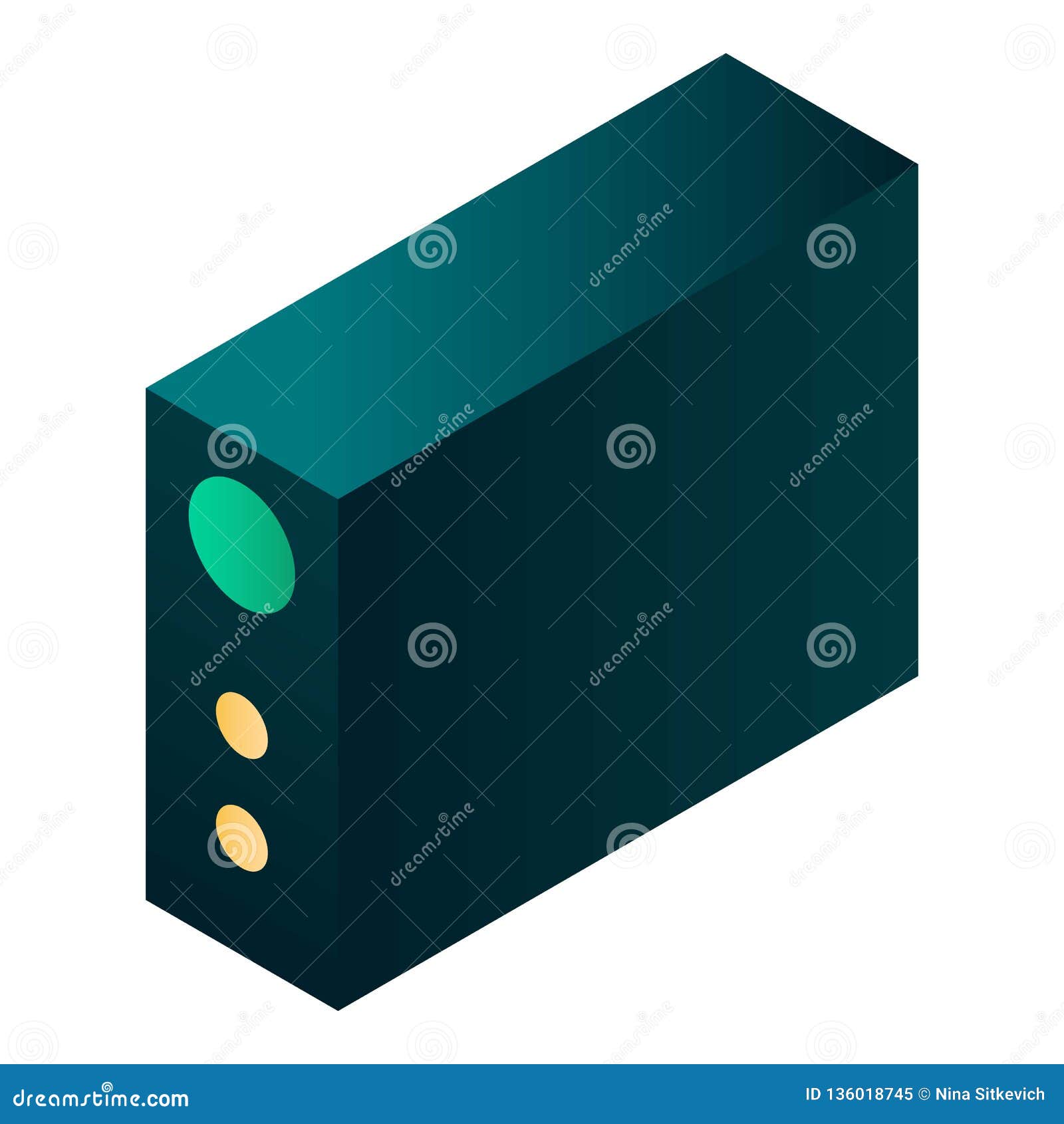 Uninterruptible Power Supply Icon, Isometric Style Stock Vector ...