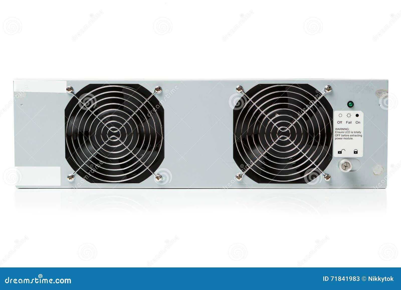 Uninterruptible Power Supply (ups) Controller Fans Stock Image - Image ...