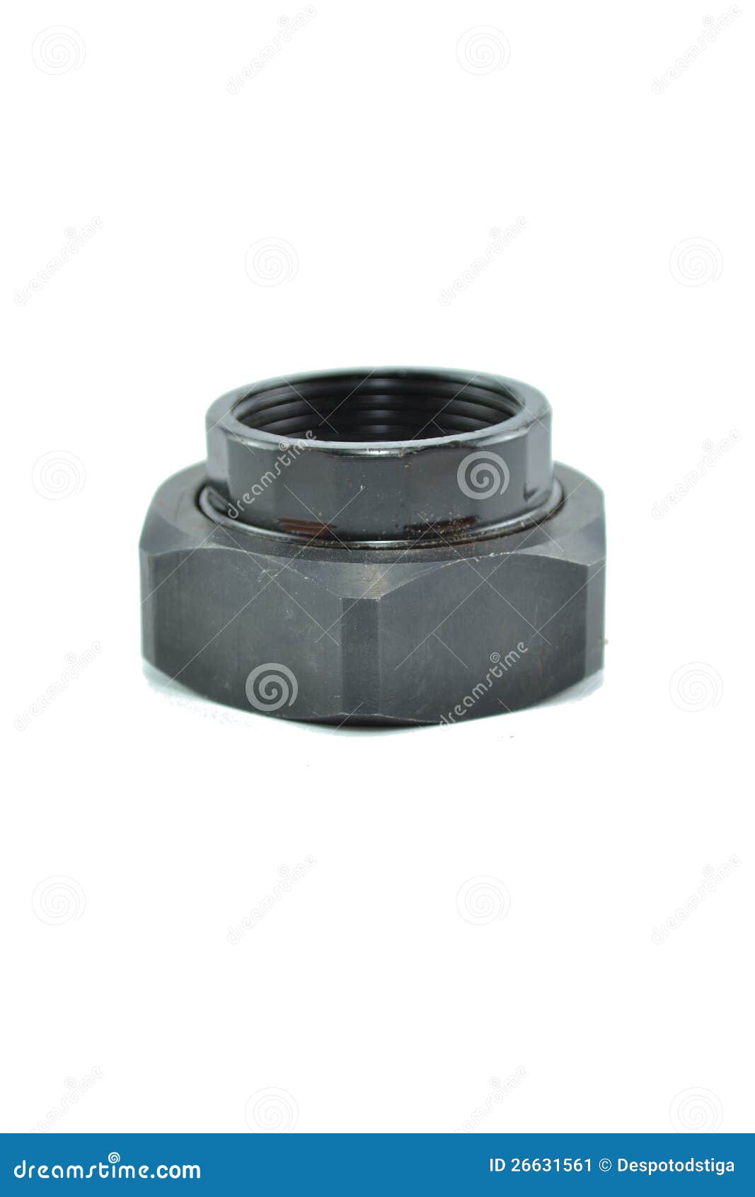 Union coupling stock image. Image of tube, union, white - 26631561