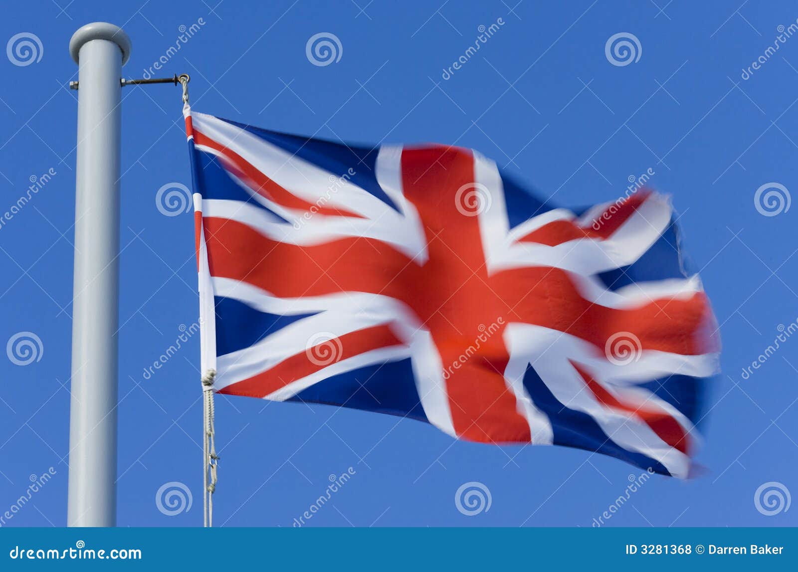 Union Flag stock photo. Image of wind, moving, flagpole - 3281368