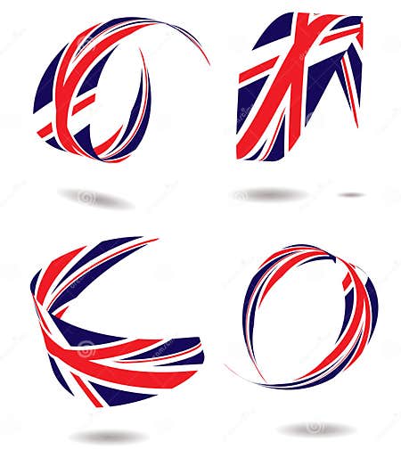 Union flag ribbon stock vector. Illustration of flag, cross - 5486712