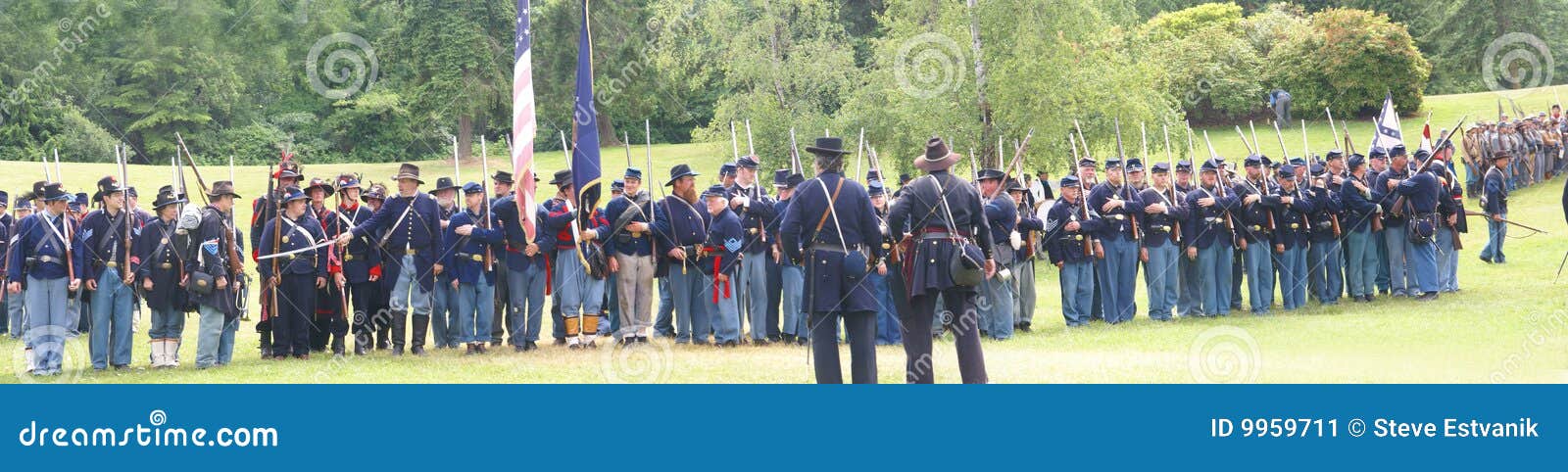 Union Infantry in Line Formation for Review Editorial Photo - Image of ...