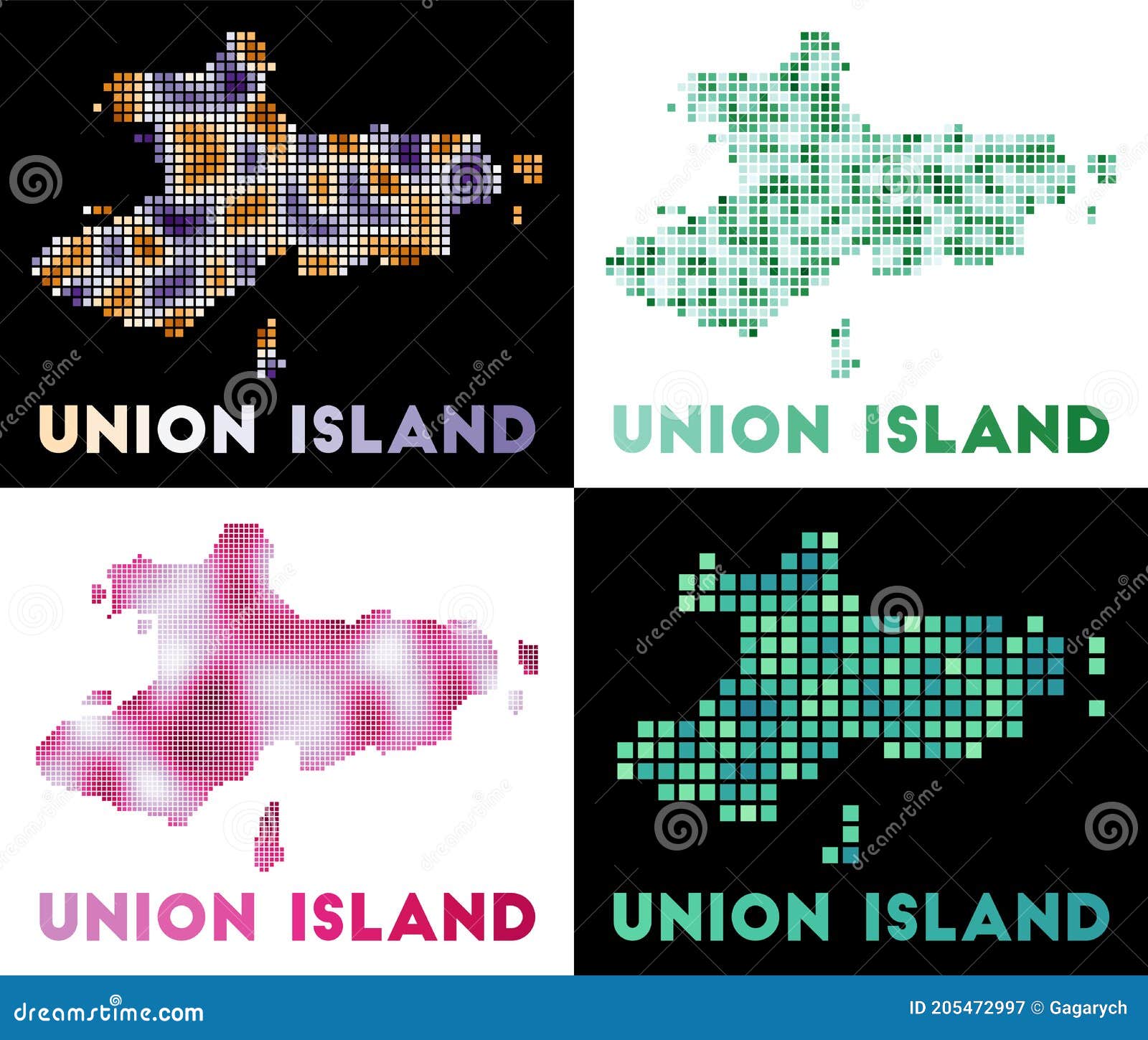 Union Island map. stock vector. Illustration of border - 205472997