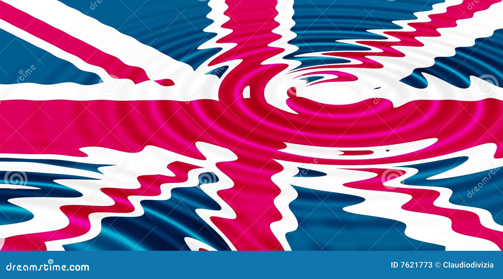 Union jack stock illustration. Illustration of water, reflection - 7621773