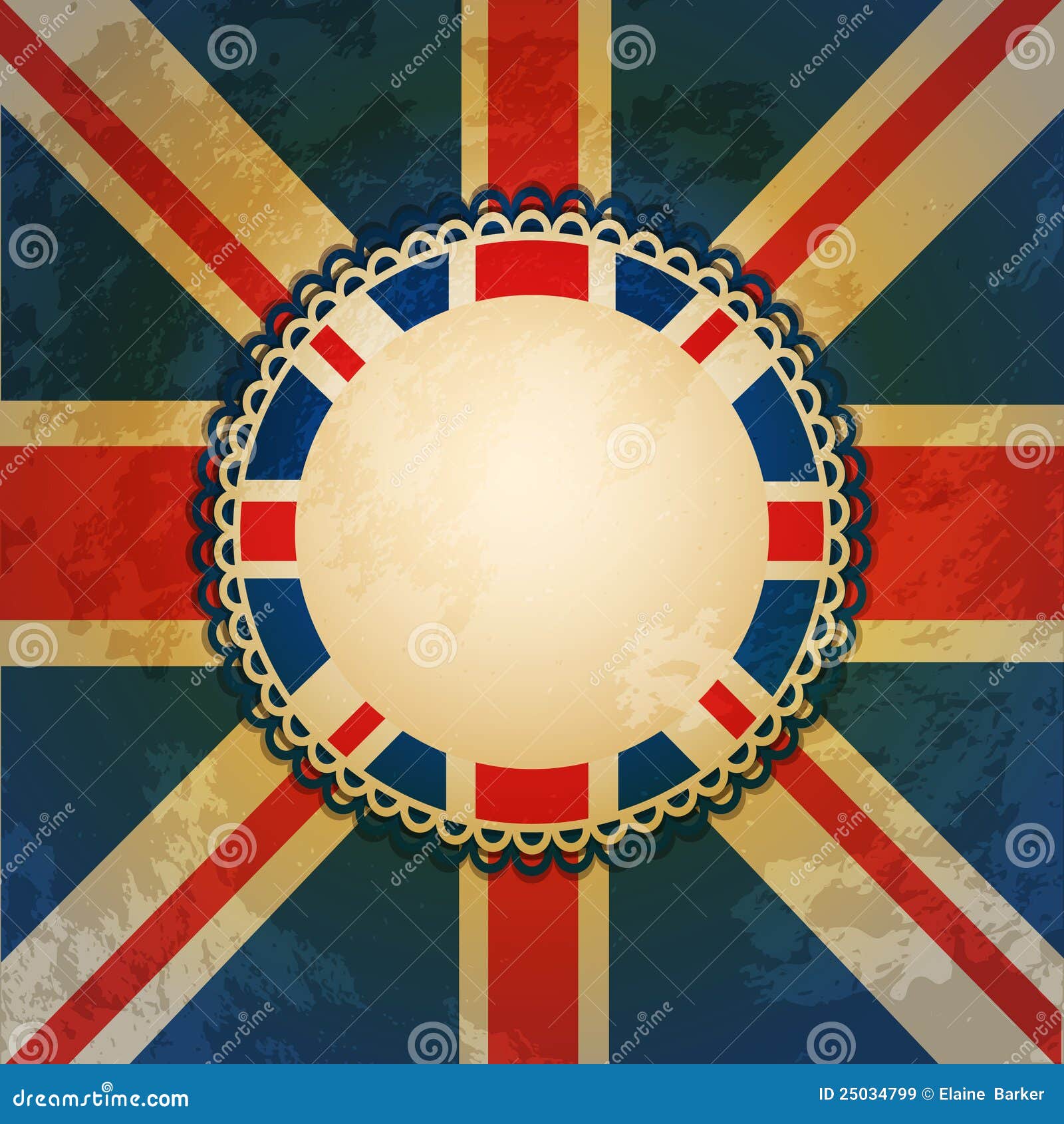 Union jack and border stock illustration. Illustration of flag - 25034799