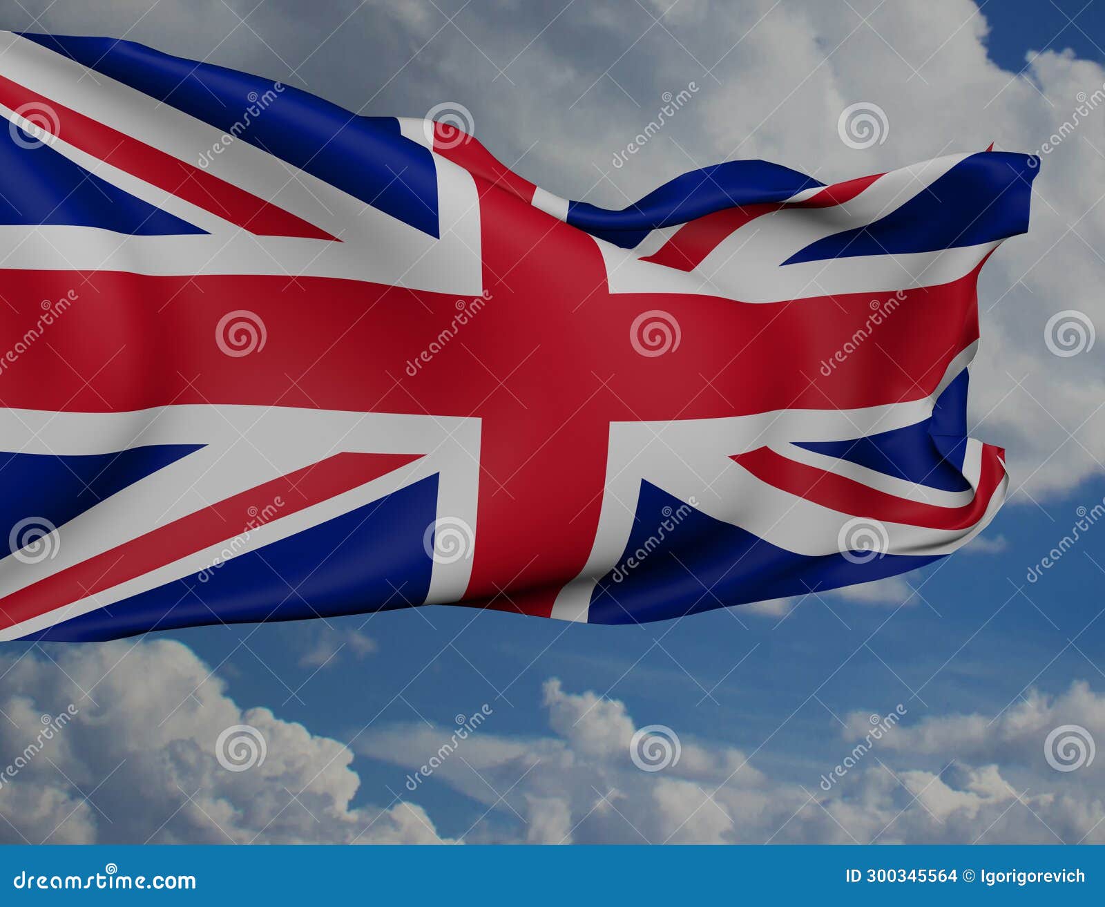 Union Jack stock illustration. Illustration of blue - 300345564