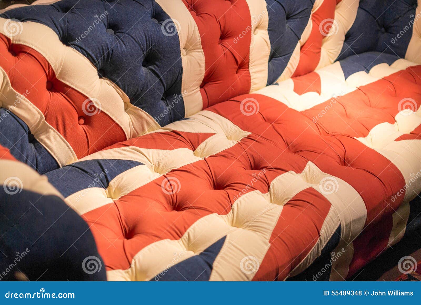 Union Jack Flag English Sofa Stock Photo - Image of british ...
