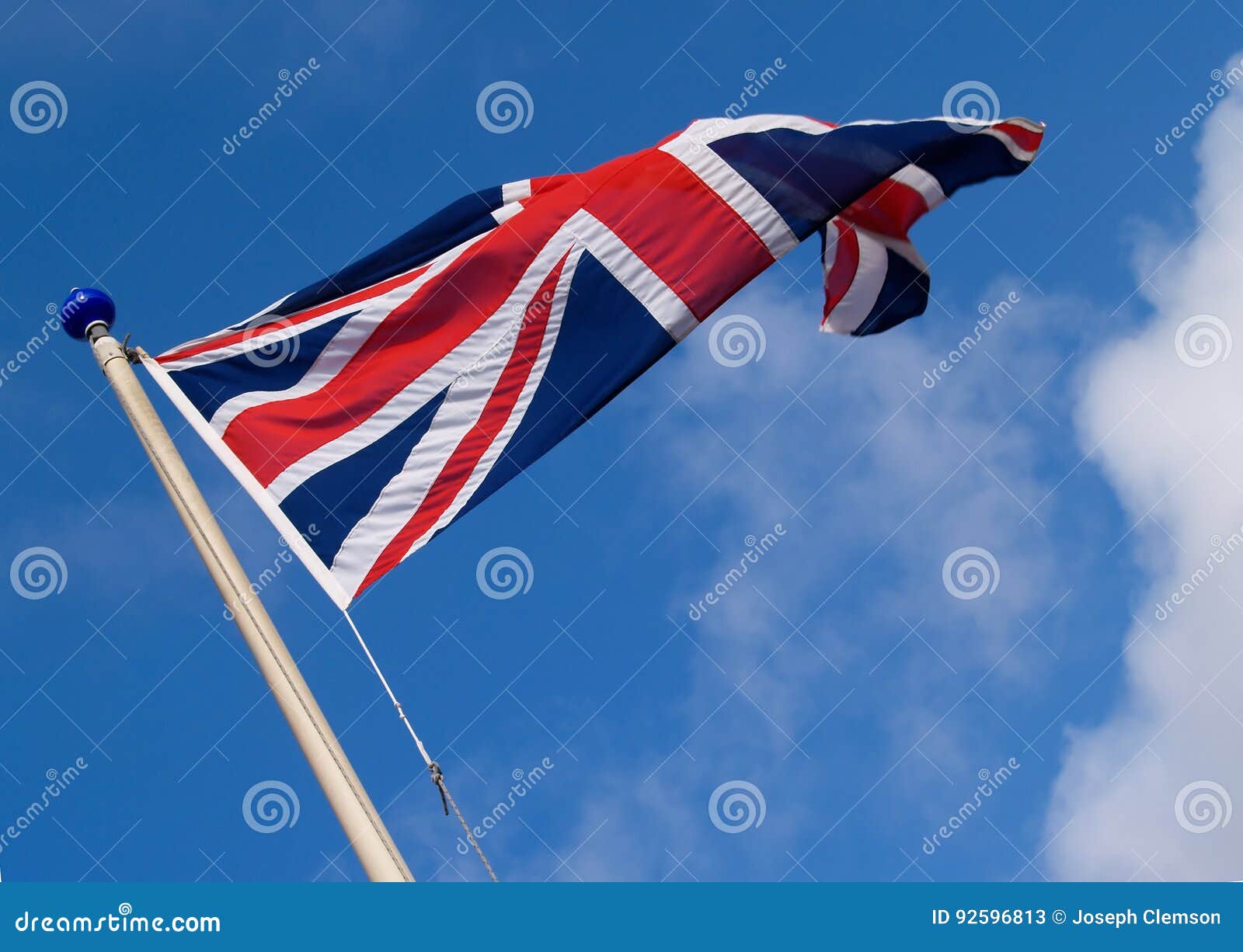 Union jack flag stock image. Image of viewpoint, flagpole - 92596813