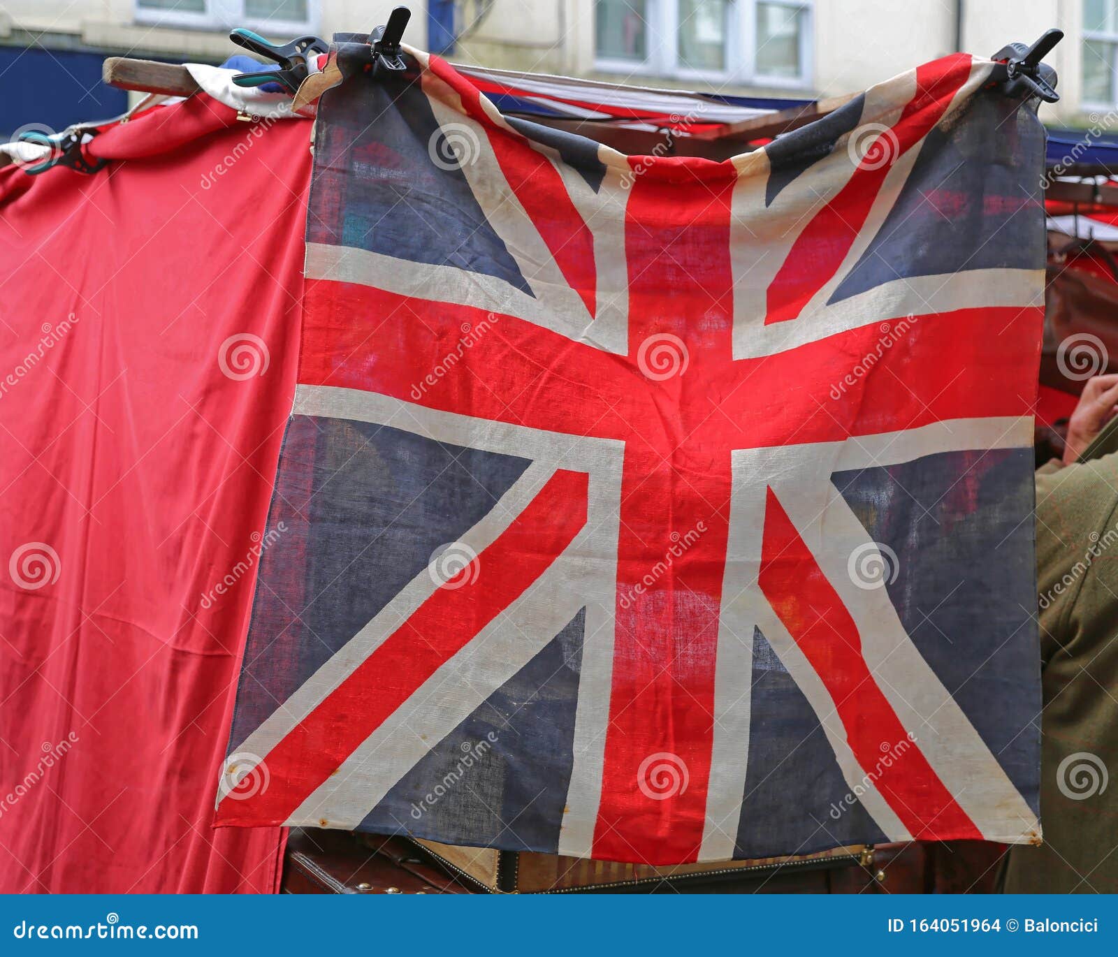 Union Jack Flea Market stock photo. Image of union, material - 164051964