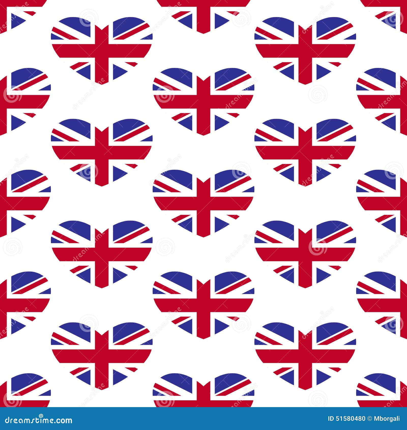 Union Jack Heart pattern stock vector. Illustration of great - 51580480