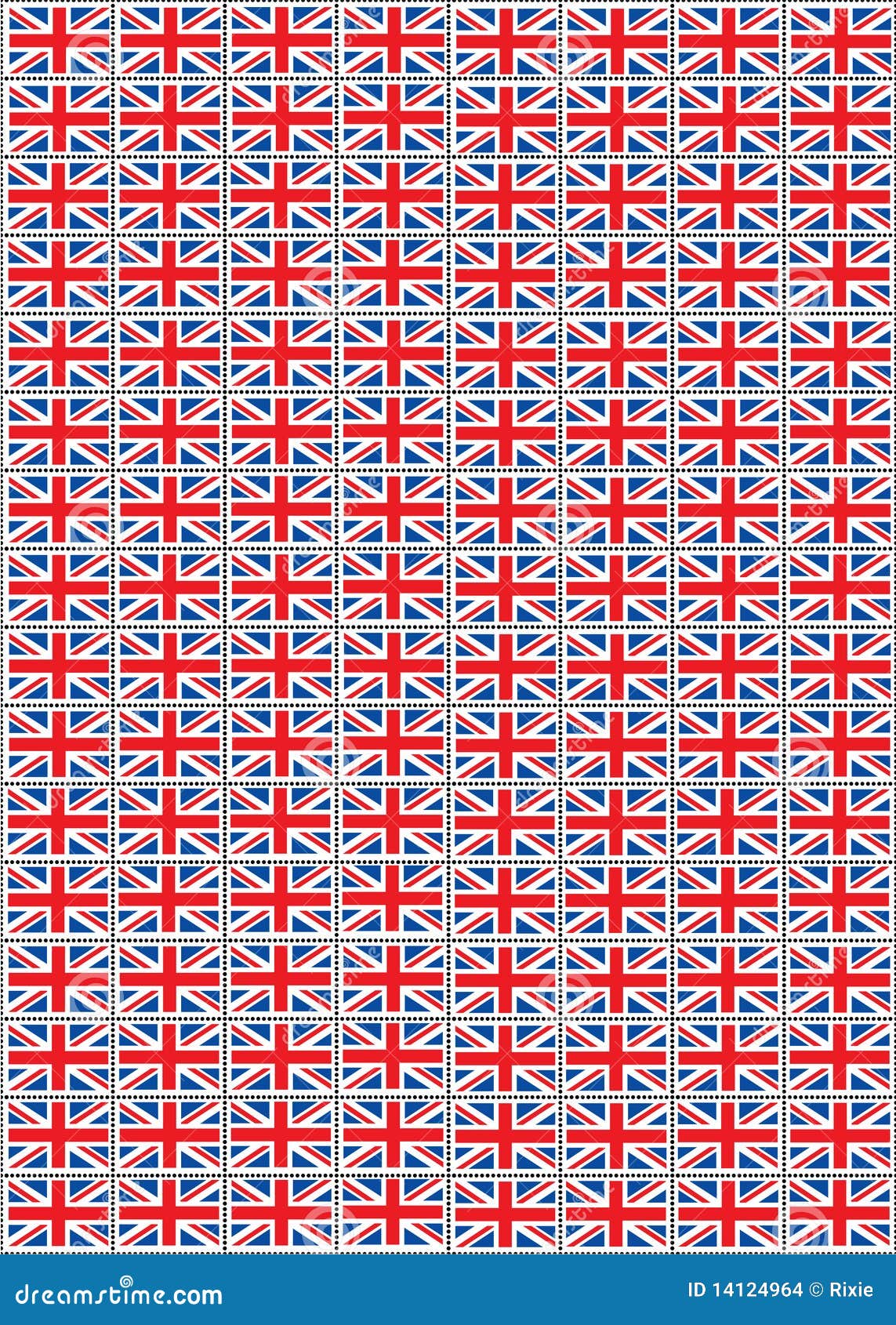 Union Jack Stamps stock vector. Illustration of britain - 14124964