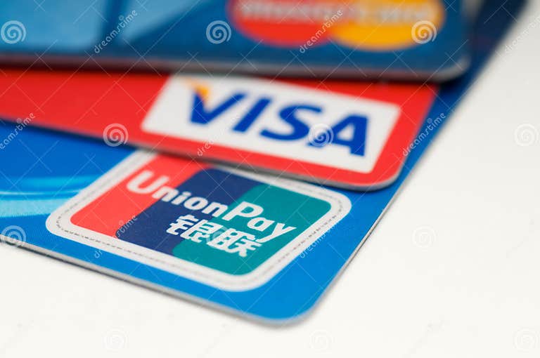 Union pay credit card editorial stock photo. Image of plastic - 22294268