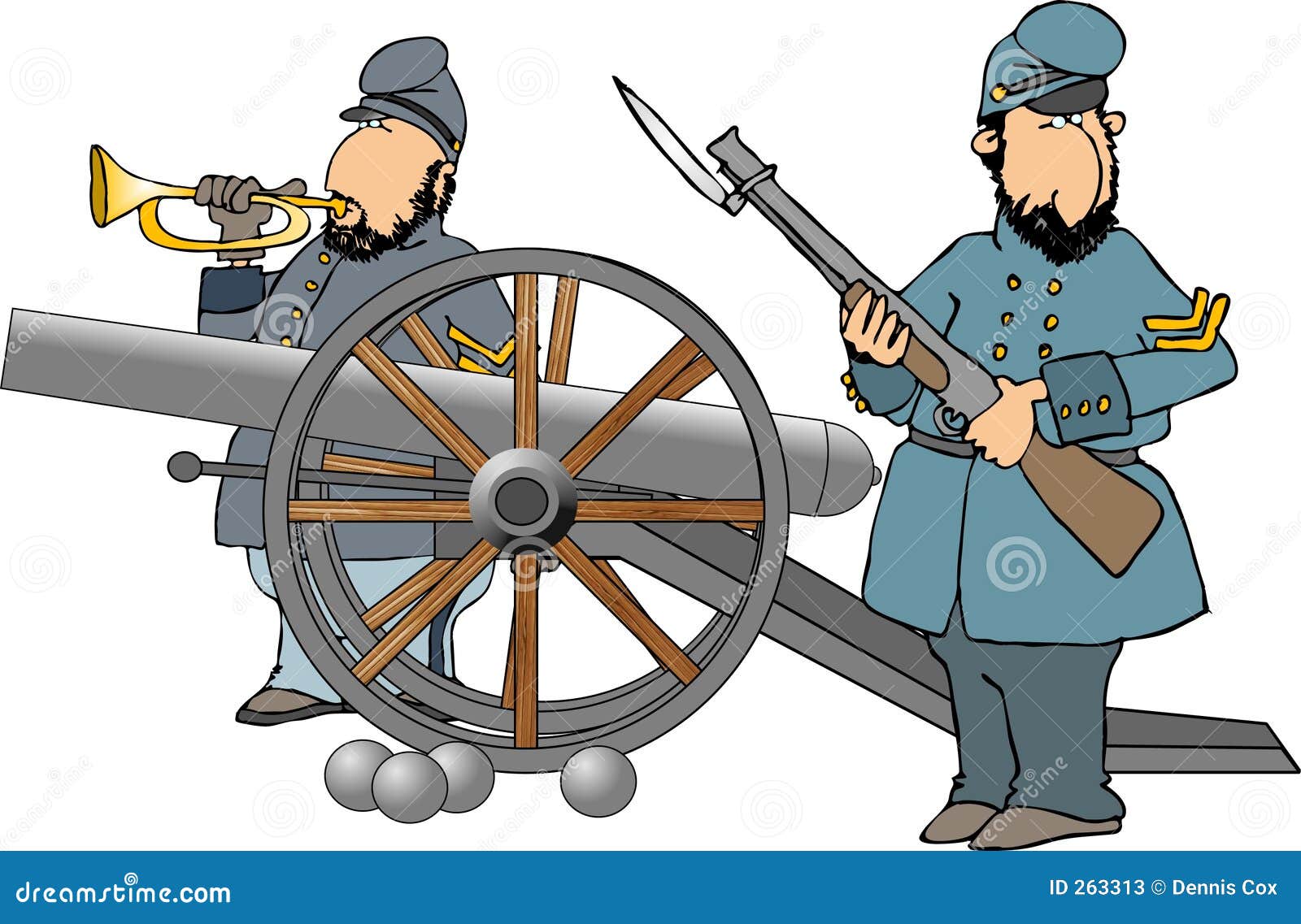 Yankee Soldiers Clip Art