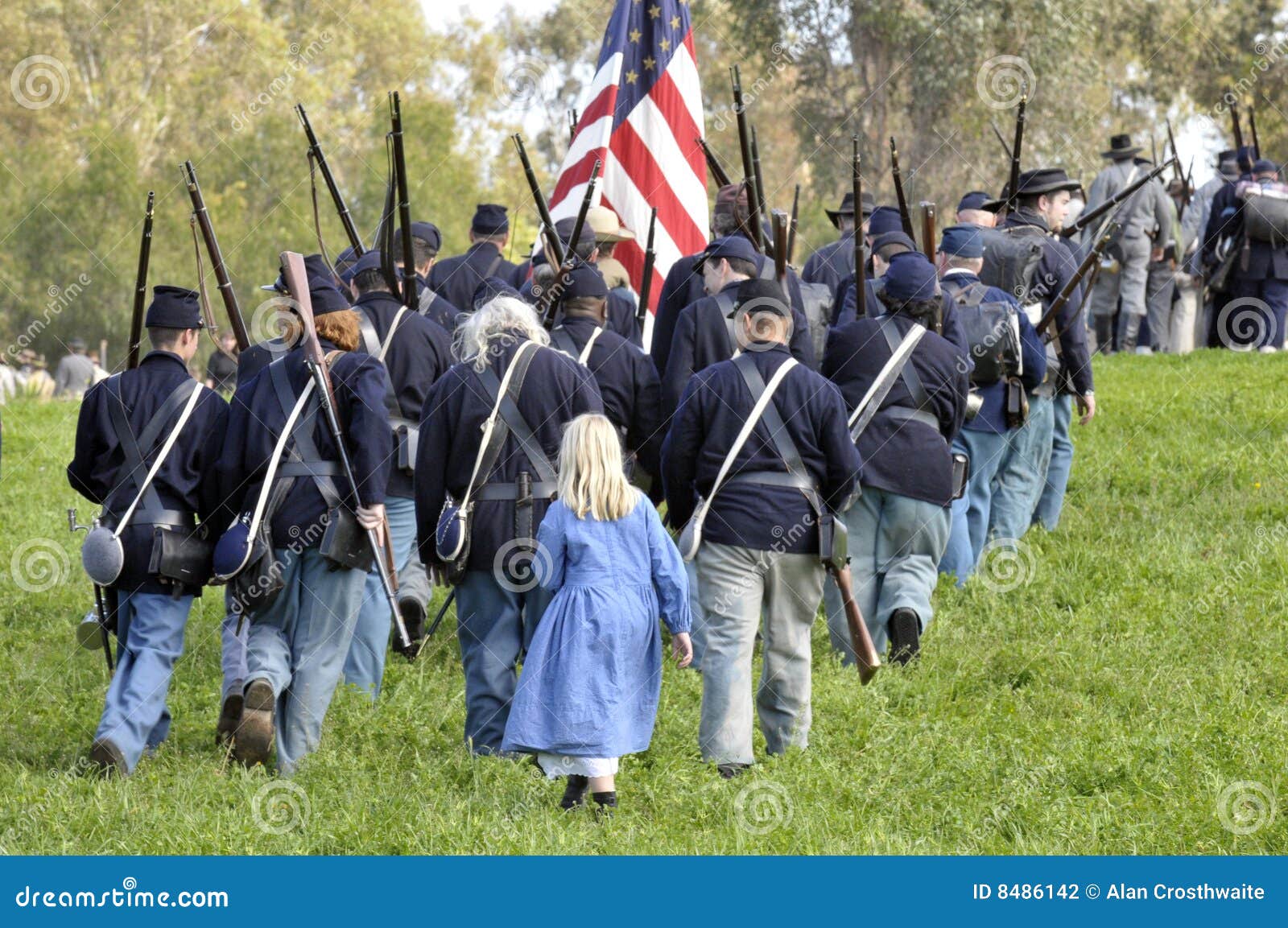 Union Soldiers Marching editorial photography. Image of rebs - 8486142