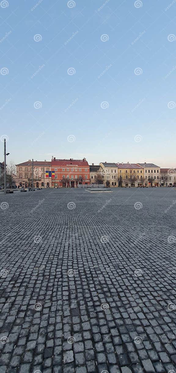 Union Square in Central Cluj-Napoca Stock Photo - Image of places, cluj ...