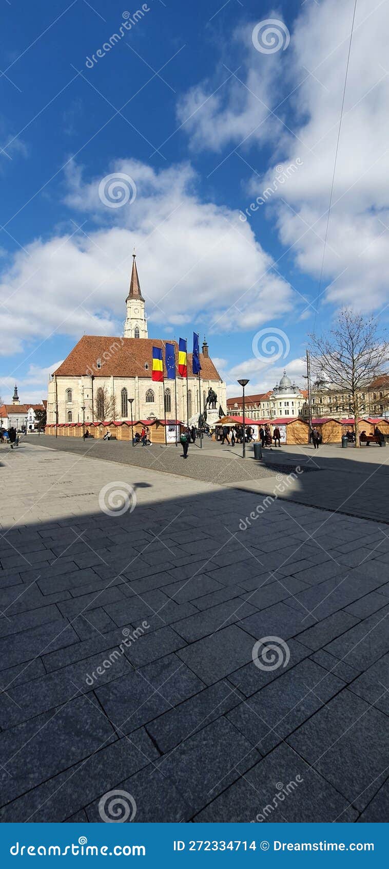 Union Square in Central Cluj Napoca Stock Photo - Image of travel, city ...