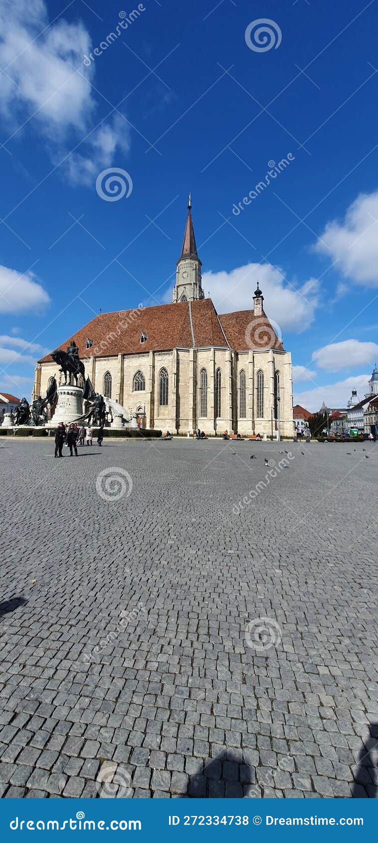 Union Square in Central Cluj Napoca Stock Photo - Image of places ...
