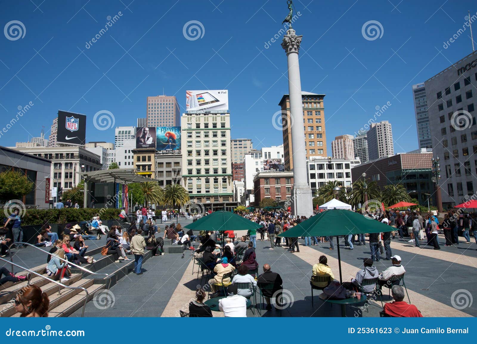Union Square San Francisco editorial stock photo. Image of nike - 25361623
