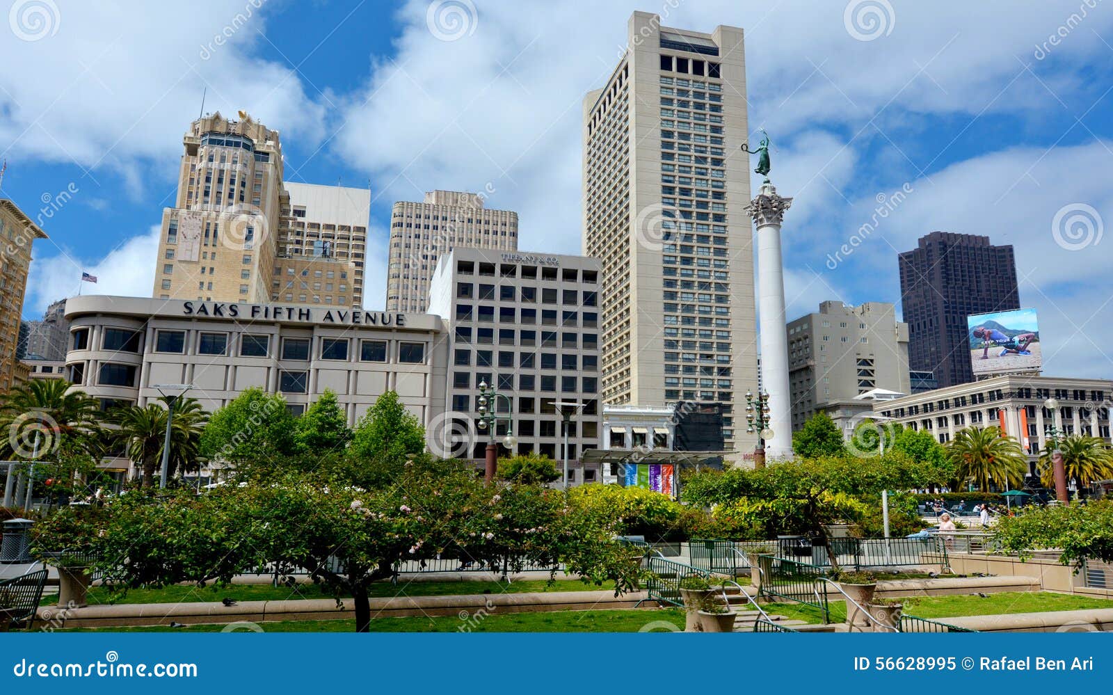 Union Square in San Francisco, CA Redactionele Afbeelding - Image of ...