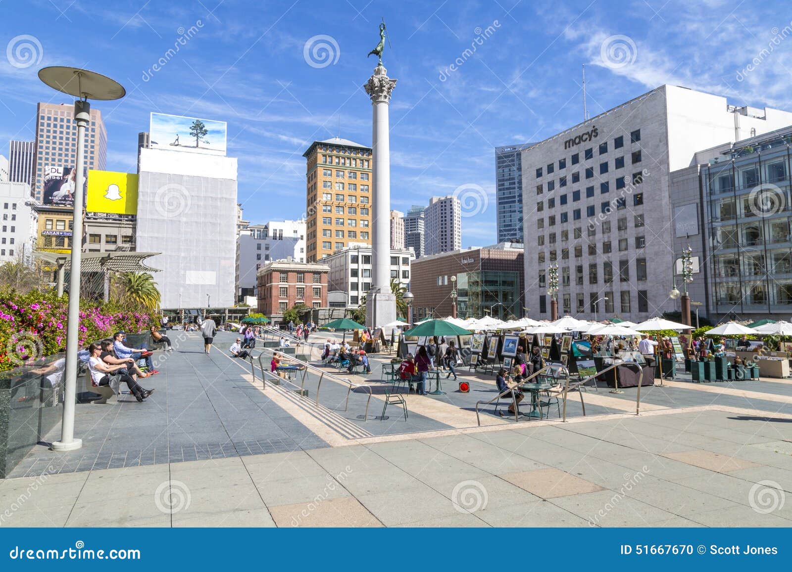 Union Square, San Francisco Editorial Image - Image of exhibit, union ...