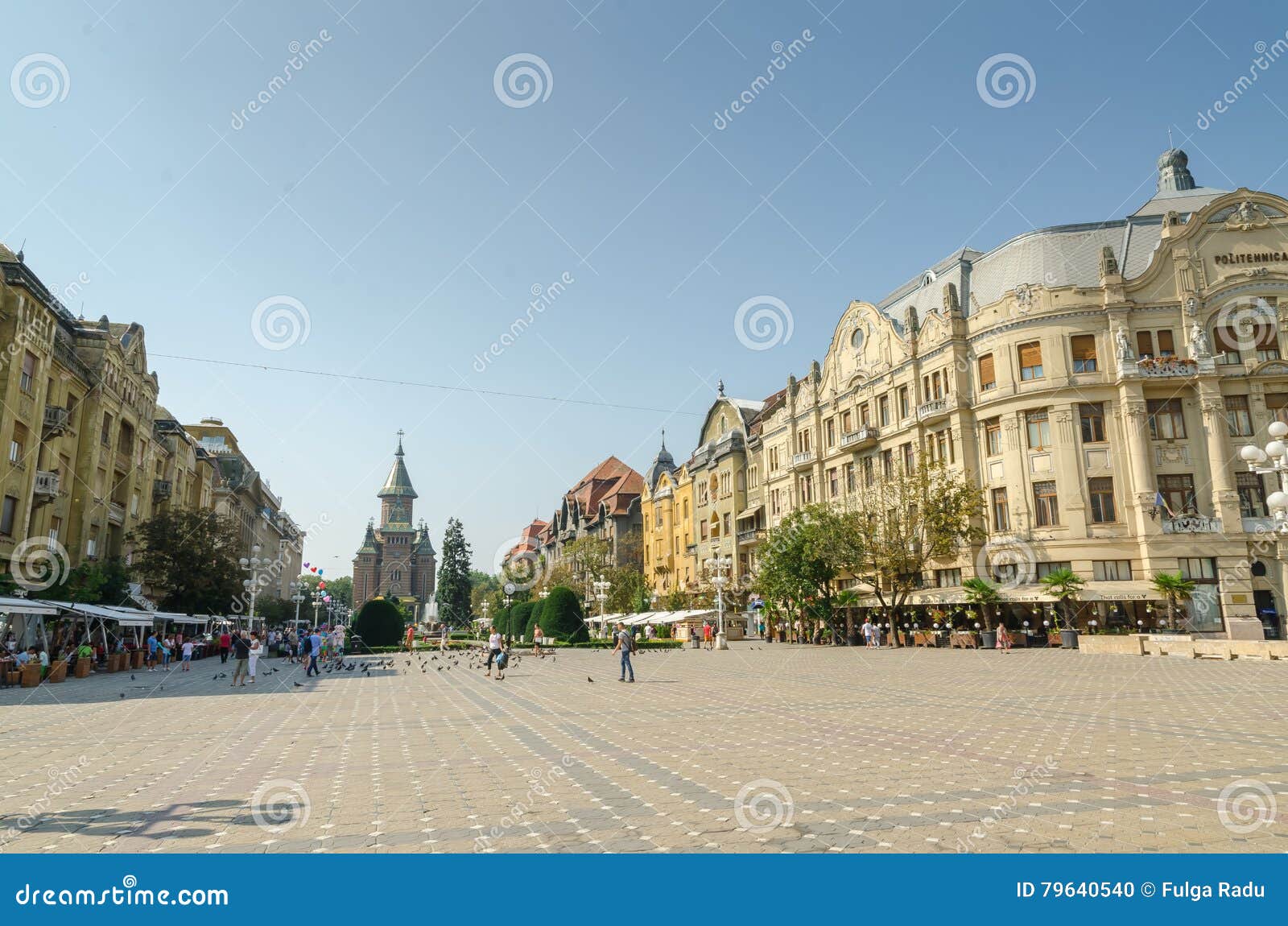 Union Square Timisoara editorial image. Image of cityscape - 79640540