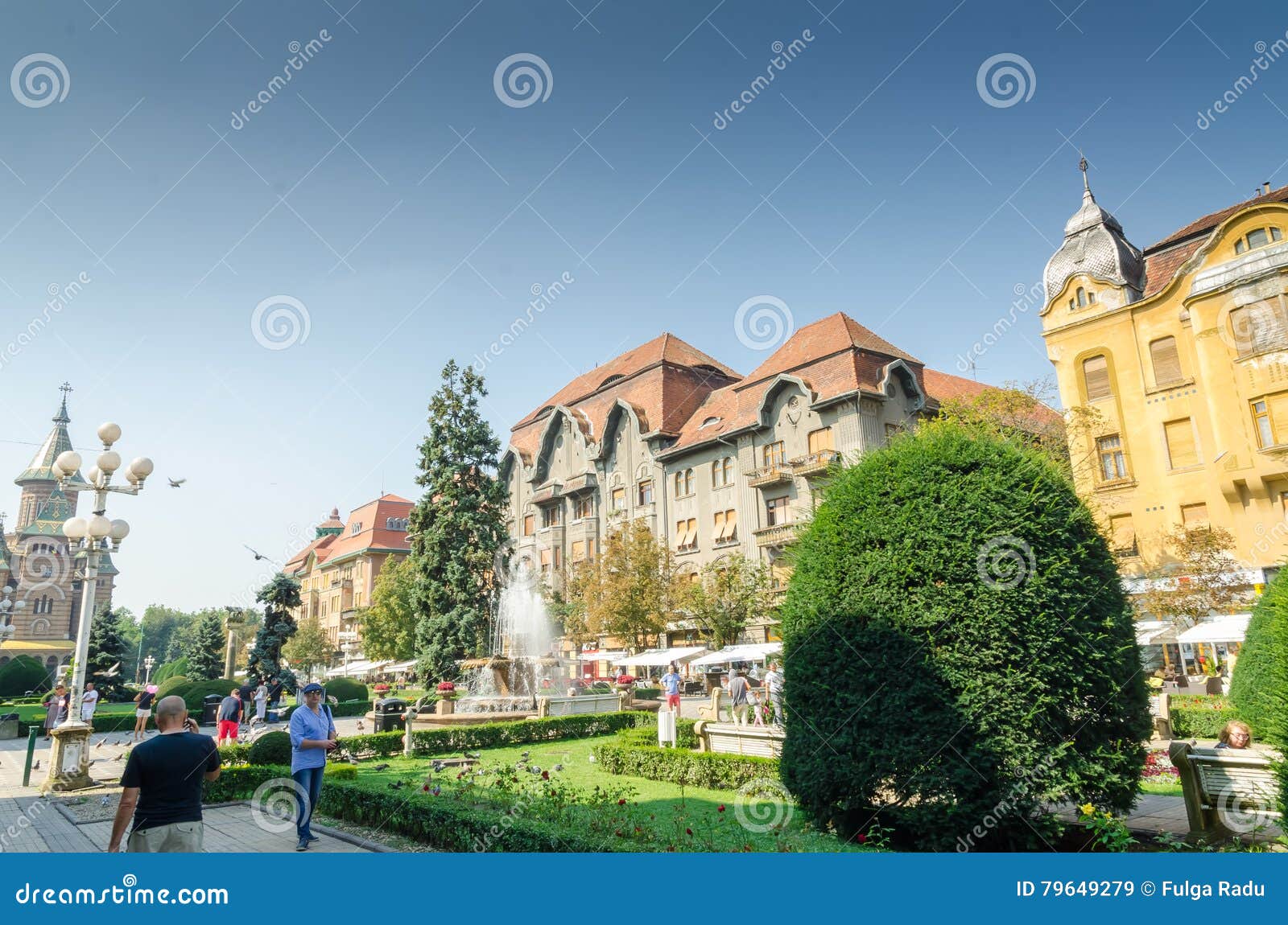 Union Square Timisoara editorial stock image. Image of centre - 79649279