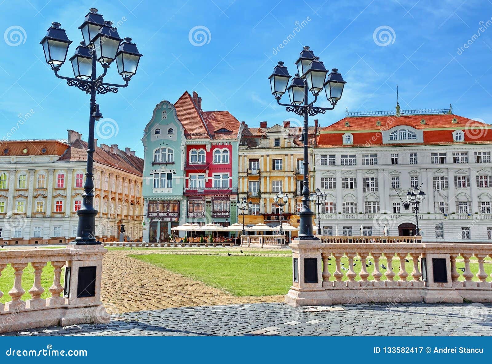 Timisoara, Romania stock image. Image of cross, cityscape - 133582417