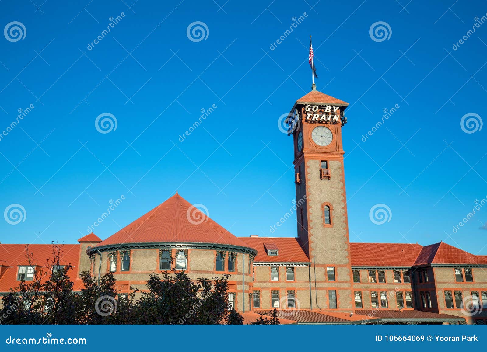 Union Station Portland Oregon Stock Image - Image of state, brick ...