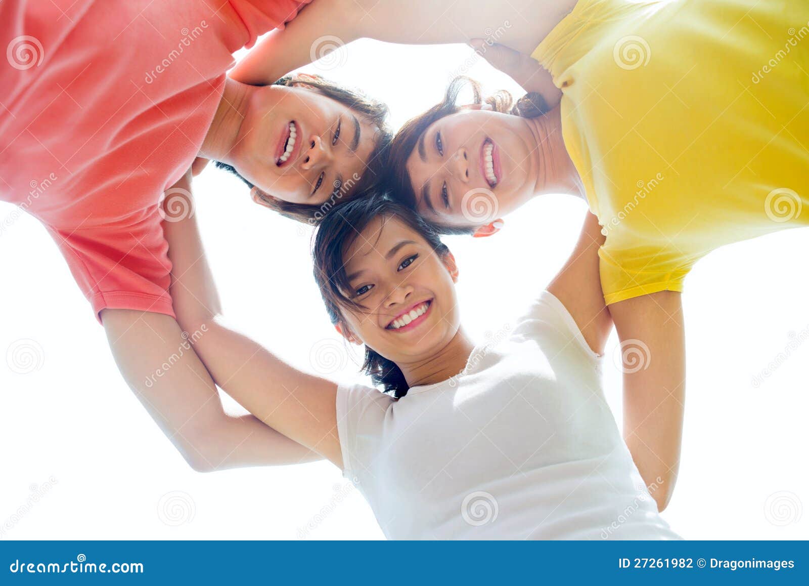 Union of three stock photo. Image of adolescence, person - 27261982