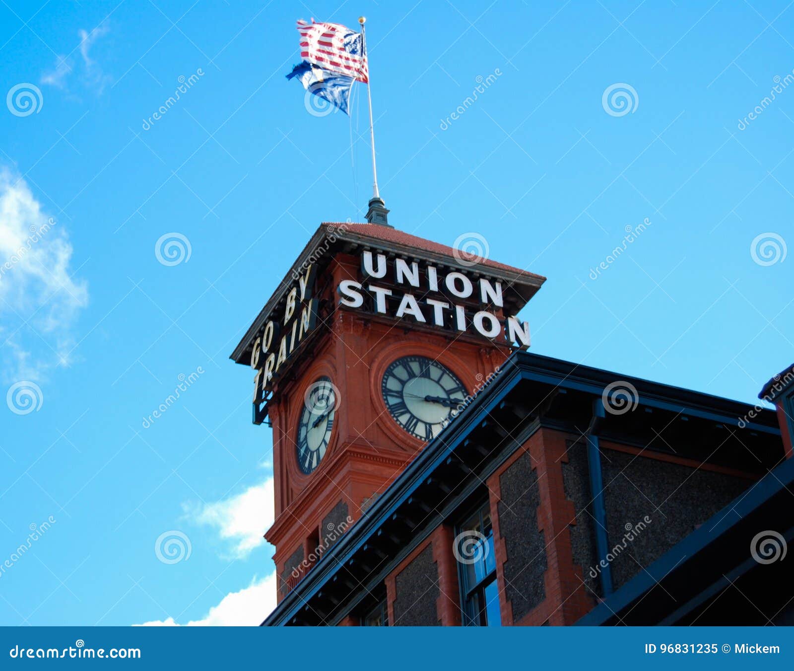 Union Train Station Seattle Stock Image - Image of sign, abstract: 96831235
