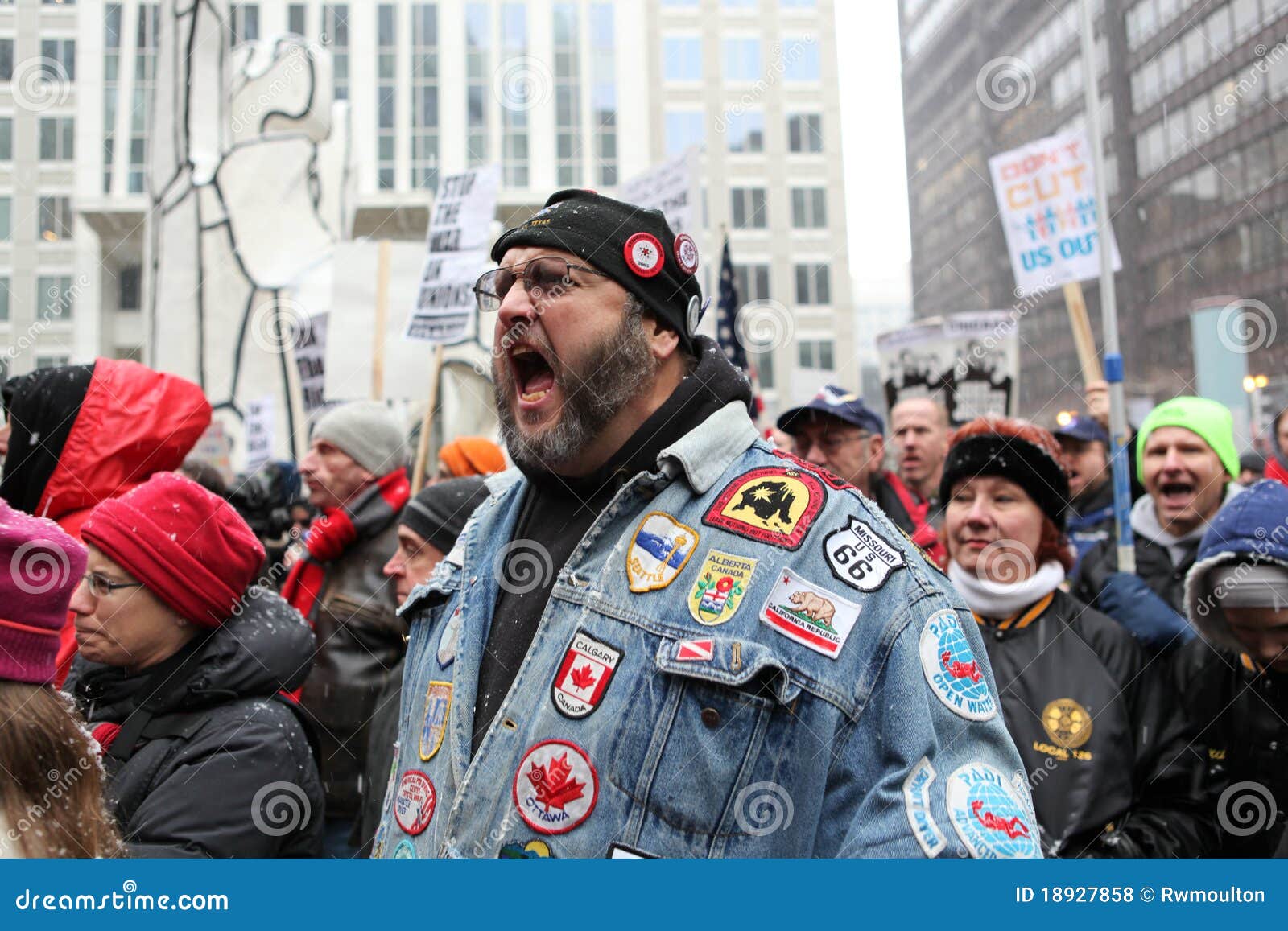 Unions Make Us Strong Rally Editorial Stock Photo - Image of strike ...