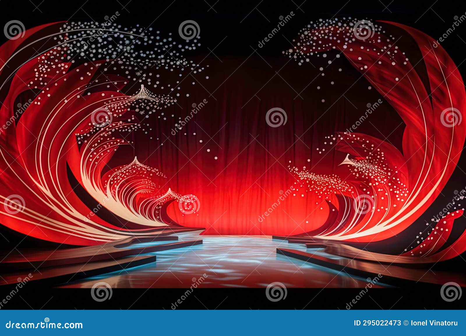 Unique Abstract Background, Dynamic Scene, Vibrant Colors, Ethereal ...