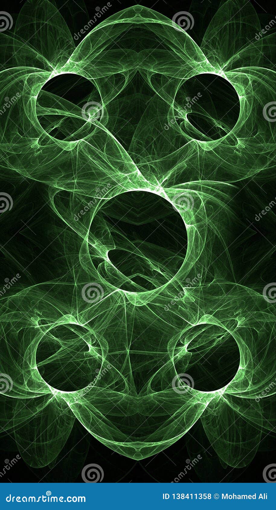 Unique Abstract 3d Computer Generated Green Smooth Modern Network ...
