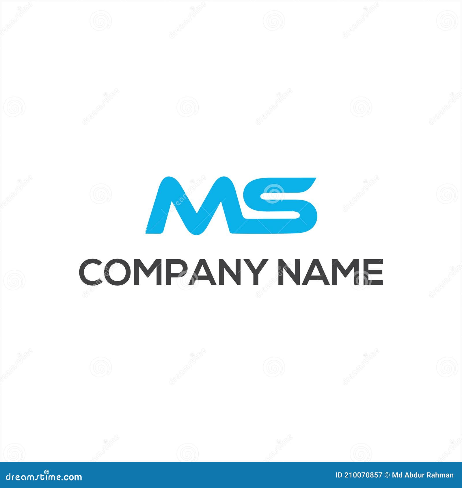 MS Creative Unique Abstract Modern Geometric Vector Symbol Font Logo ...