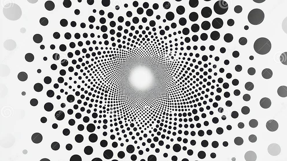 Unique Abstract Halftone Pattern with Gradient Dots on a Minimalist ...