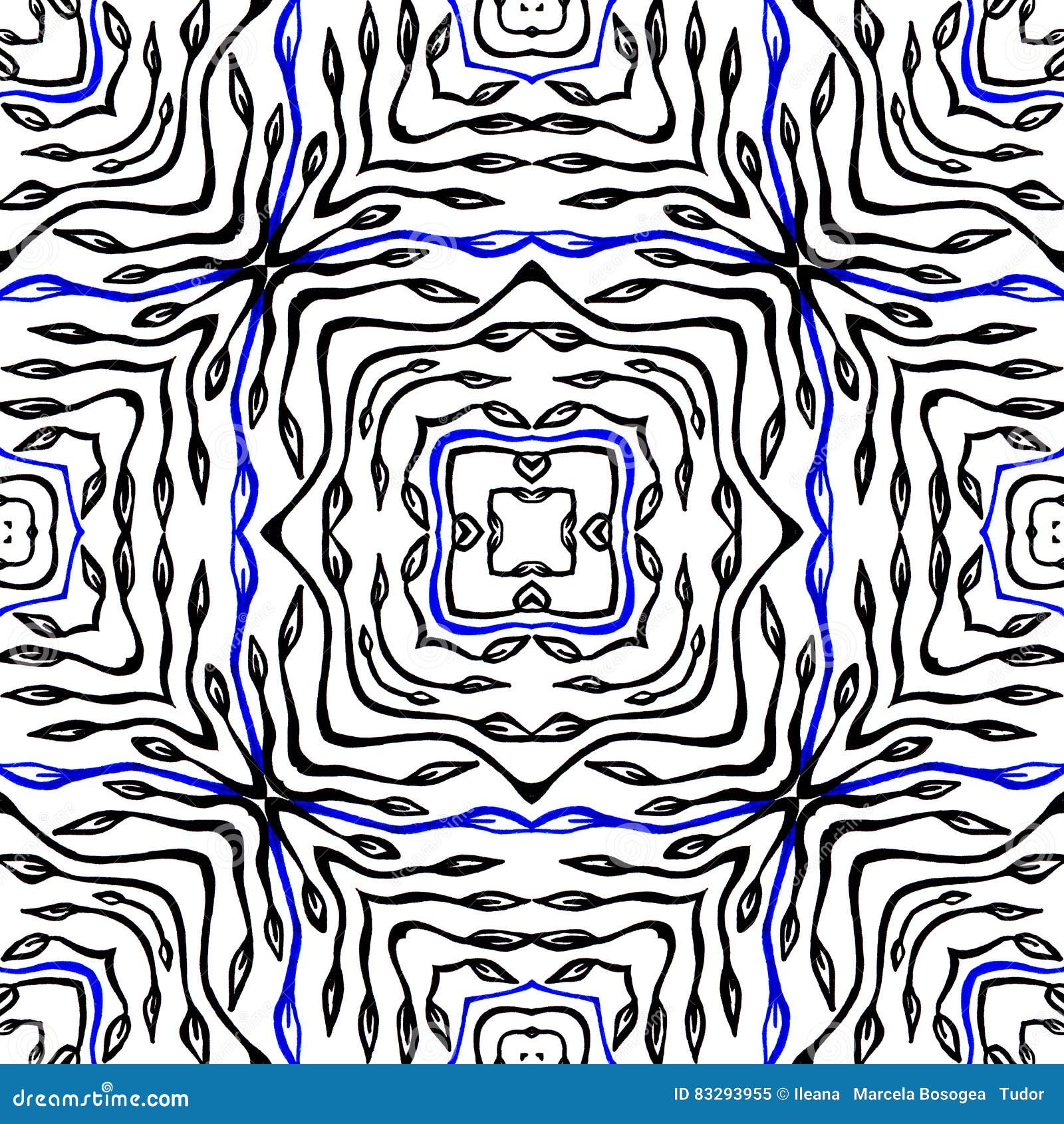 Unique, abstract pattern stock illustration. Illustration of artwork ...