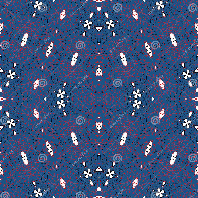 Unique, Abstract Pattern. Made with Unique Drawings Stock Illustration ...