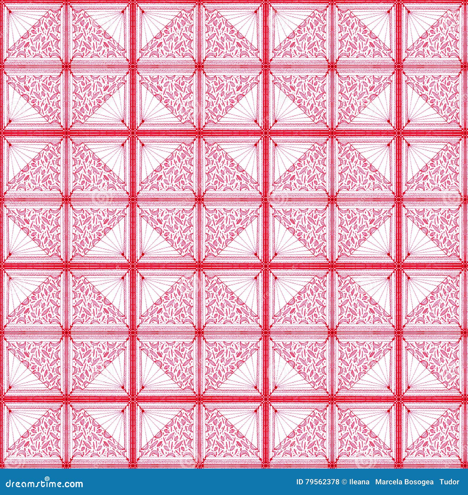 Unique, Abstract Pattern. Made with Unique Drawings Stock Illustration ...