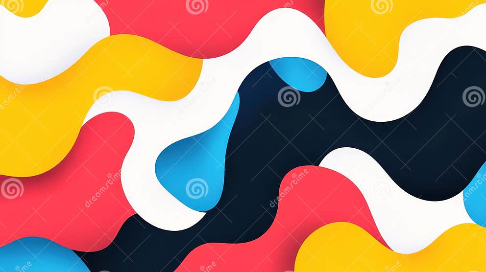 Unique Abstract Shapes Blend with Organic Patterns, Creating a Stunning ...