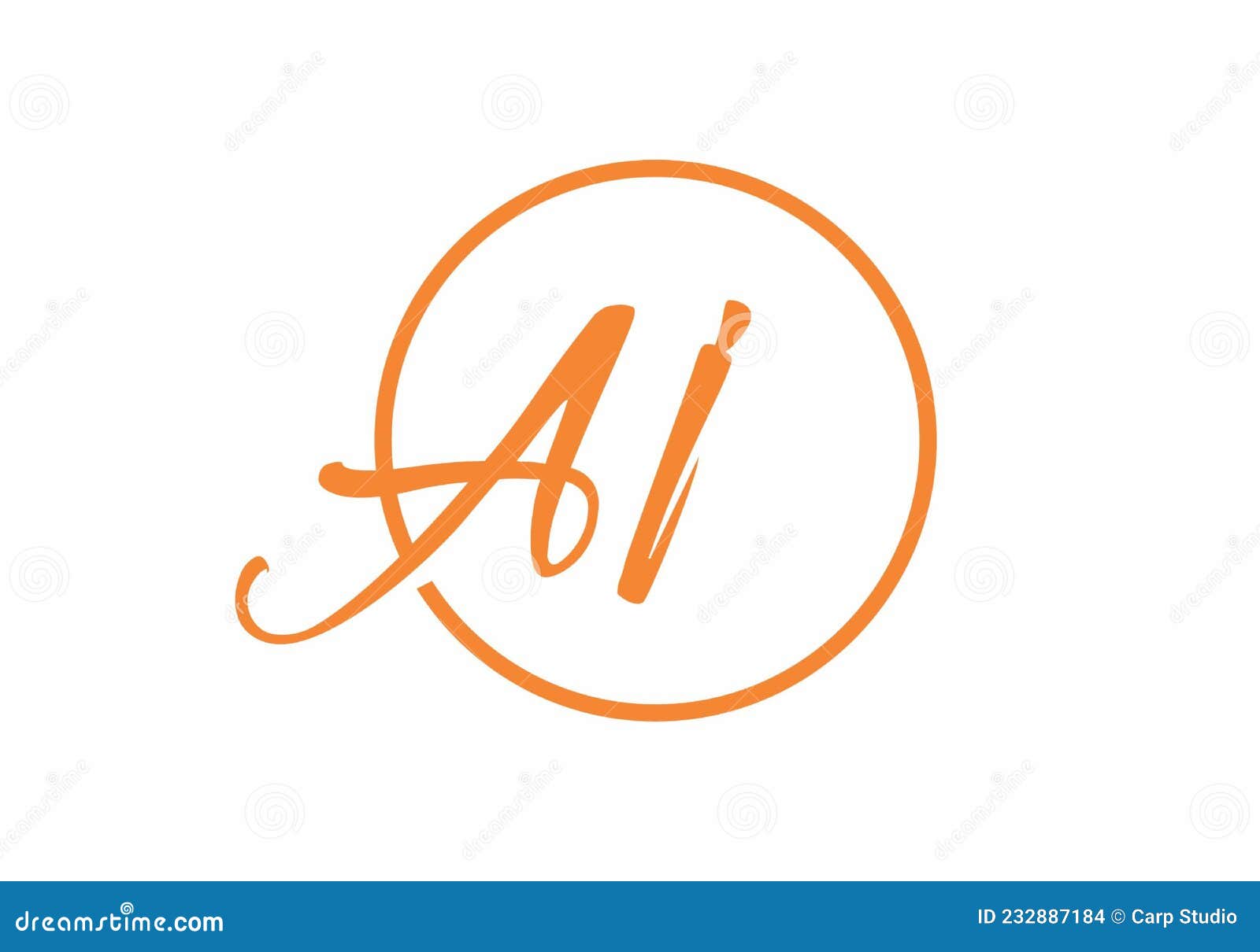 Unique AI Initial Letter Alphabet Stock Vector - Illustration of ...