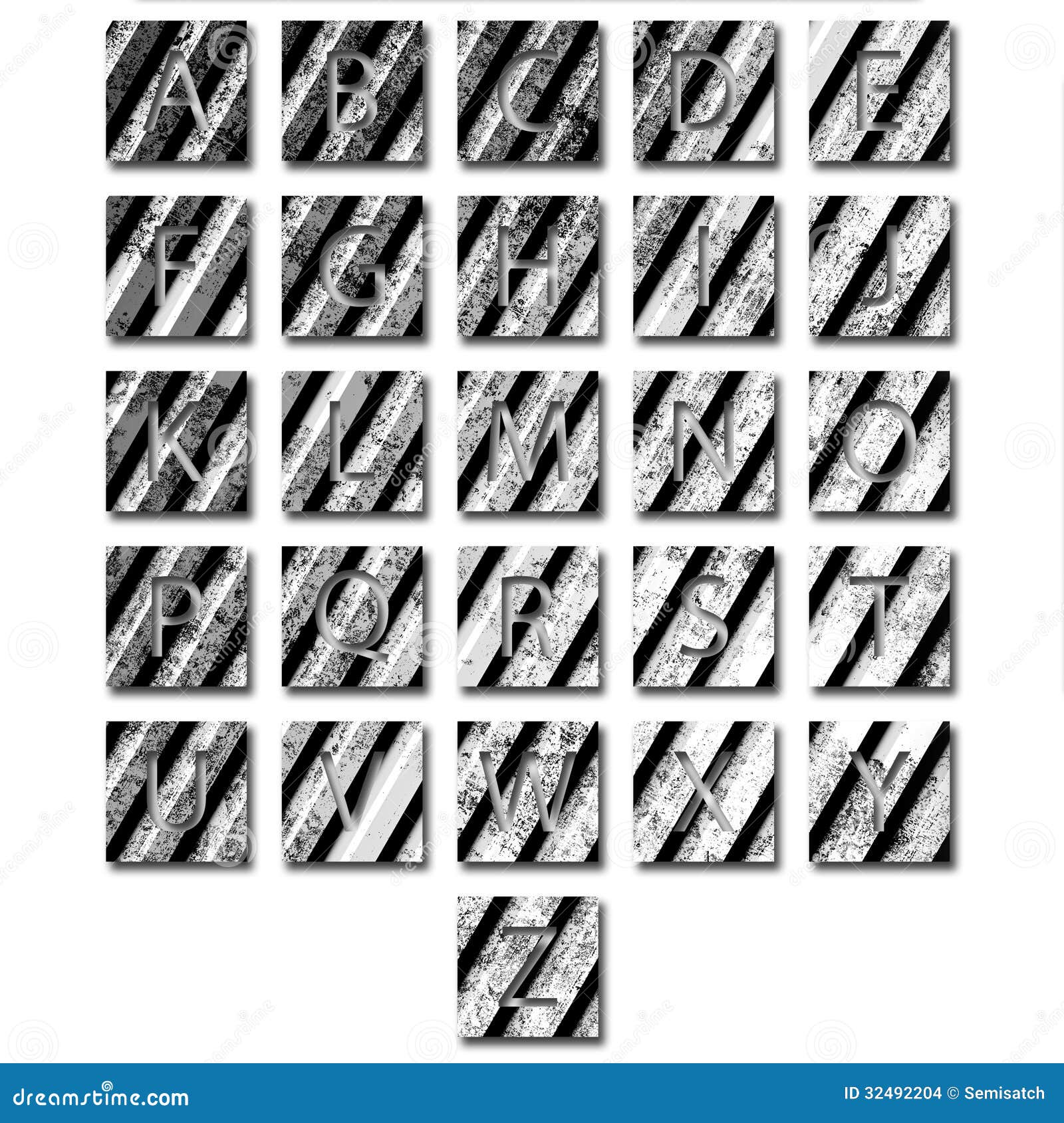 Unique alphabet set stock illustration. Illustration of stain - 32492204