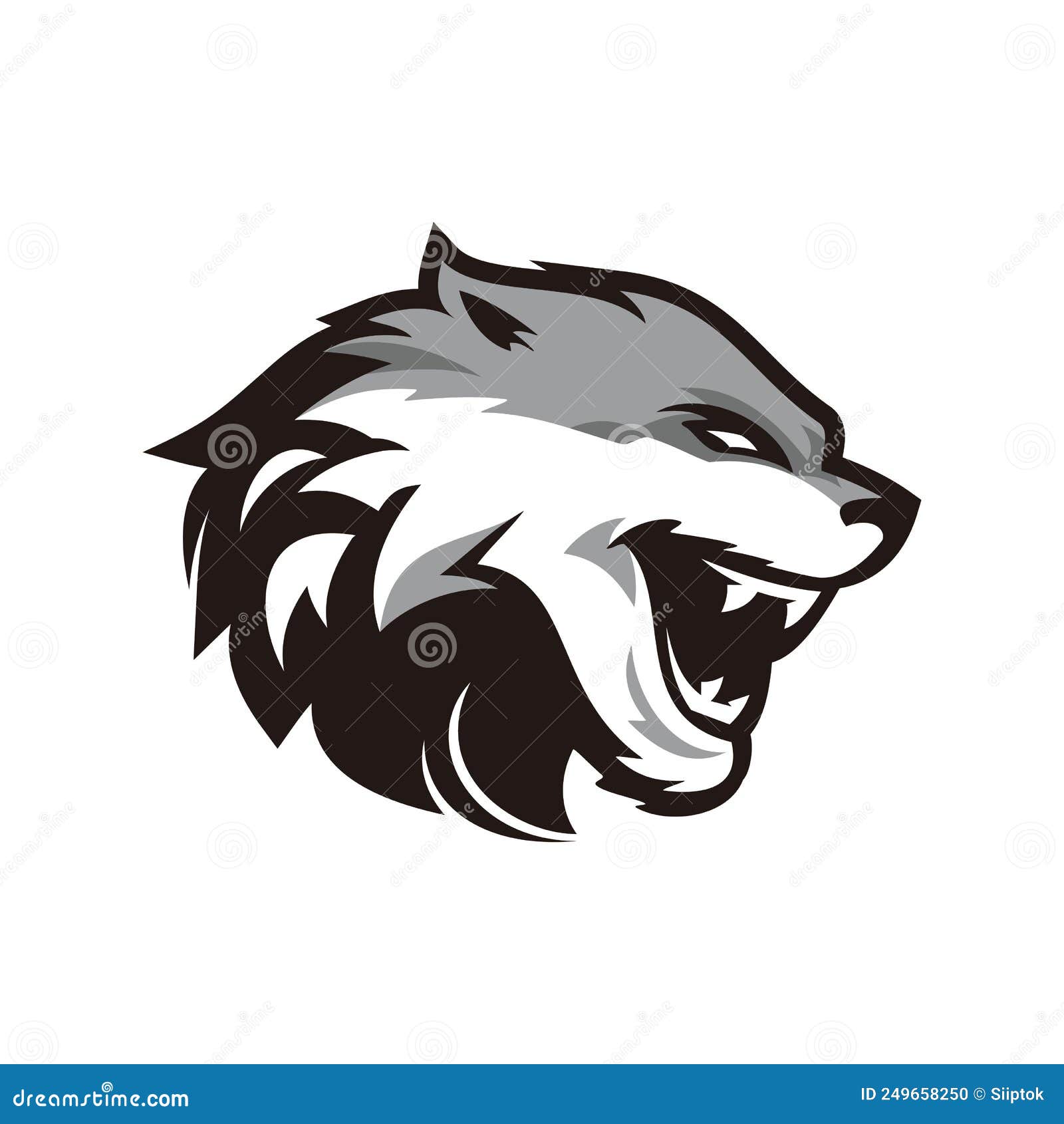 Angry beast logo design stock illustration. Illustration of angry ...